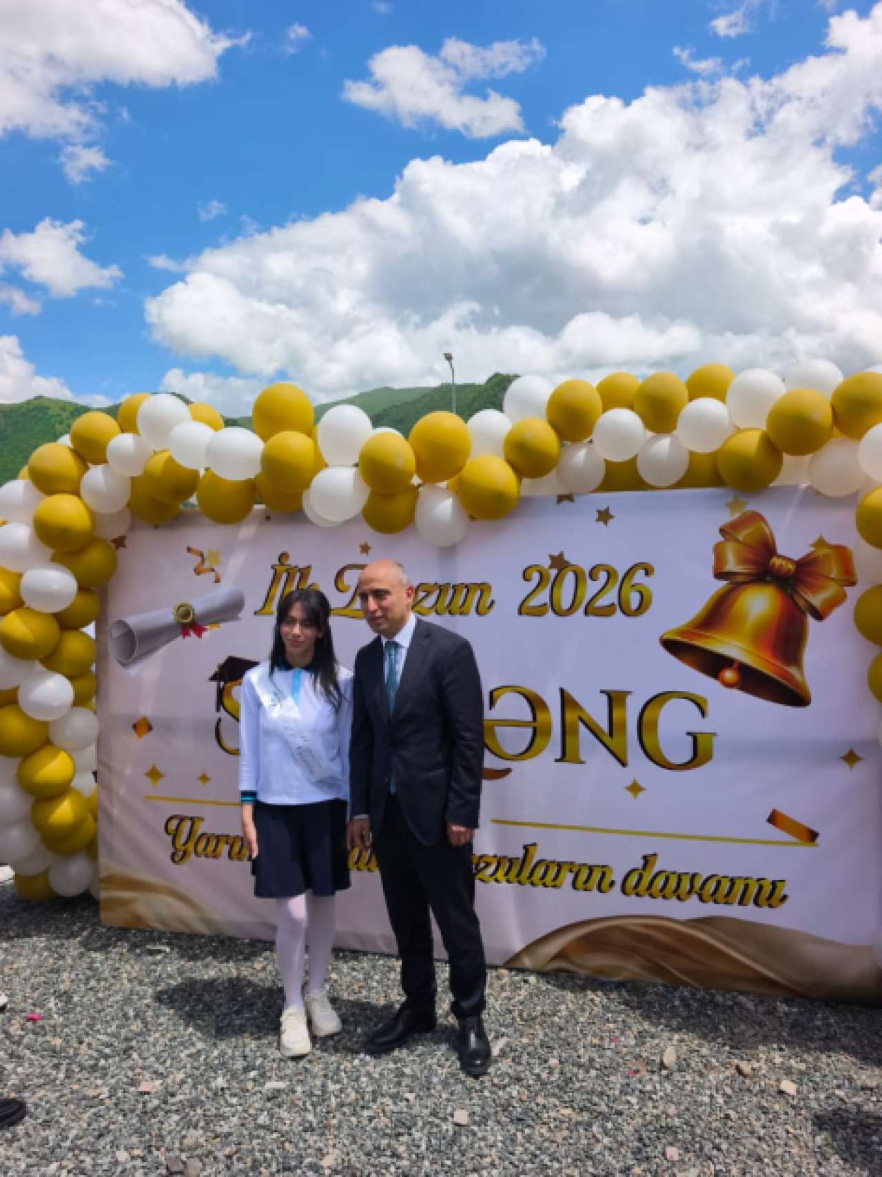 Elm və təhsil naziri azad Kəlbəcərin ilk məzununun "Son zəng ...